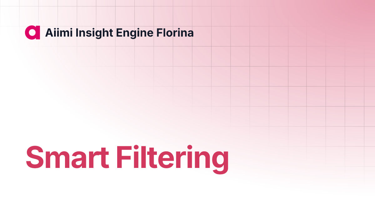 Smart Filtering | Aiimi Insight Engine Florina