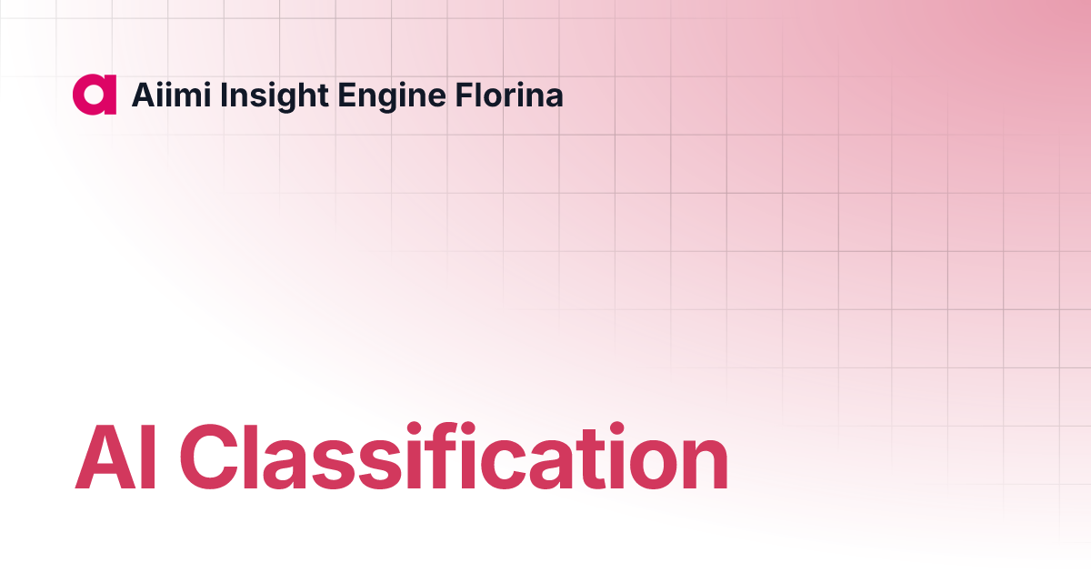 AI Classification | Aiimi Insight Engine Florina