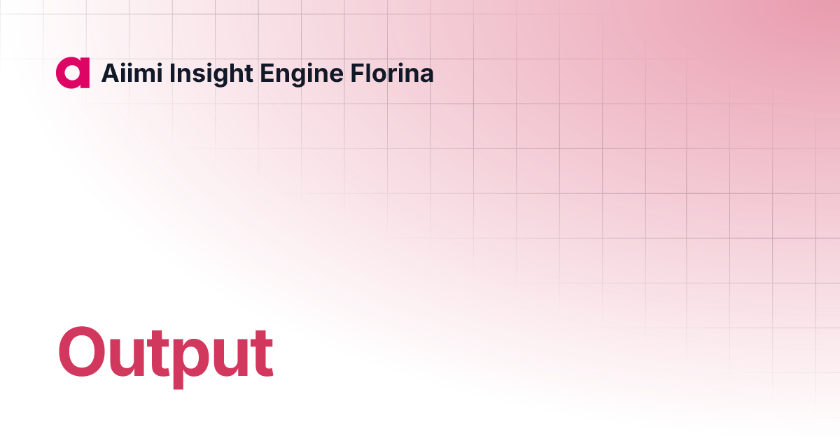 Output | Aiimi Insight Engine Florina