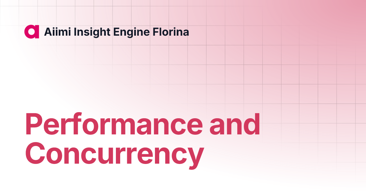 Performance and Concurrency | Aiimi Insight Engine Florina