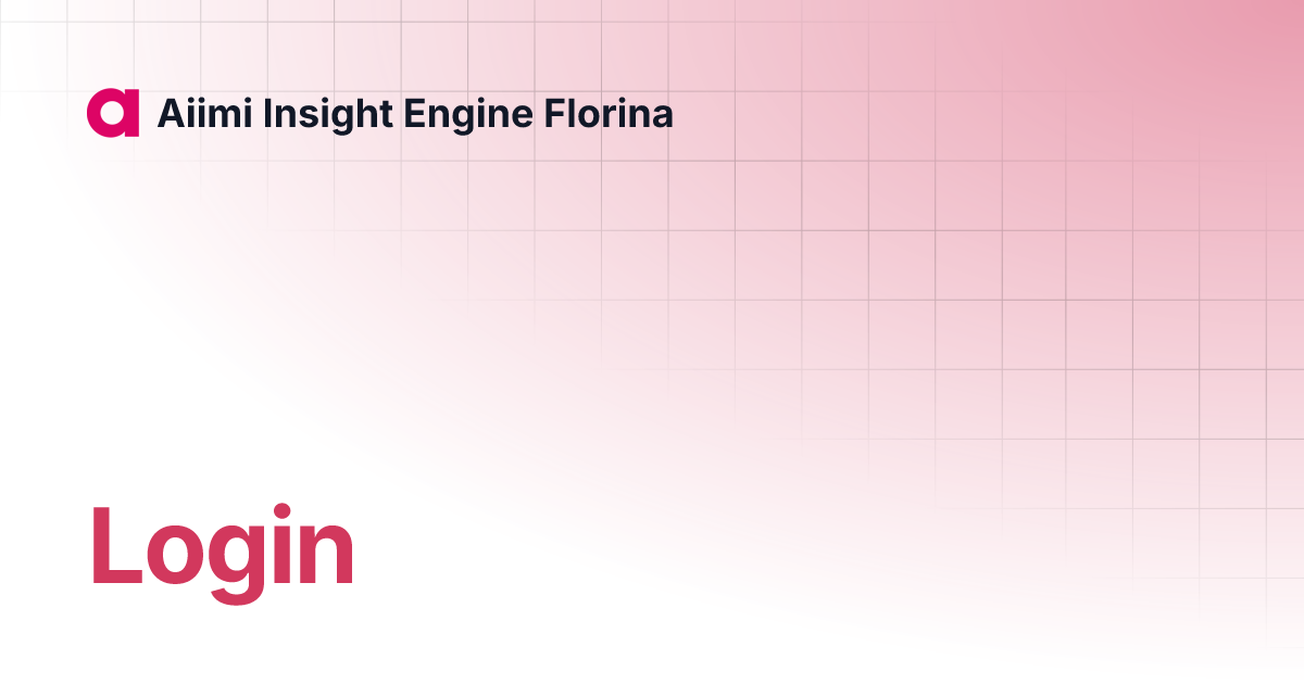 Login | Aiimi Insight Engine Florina