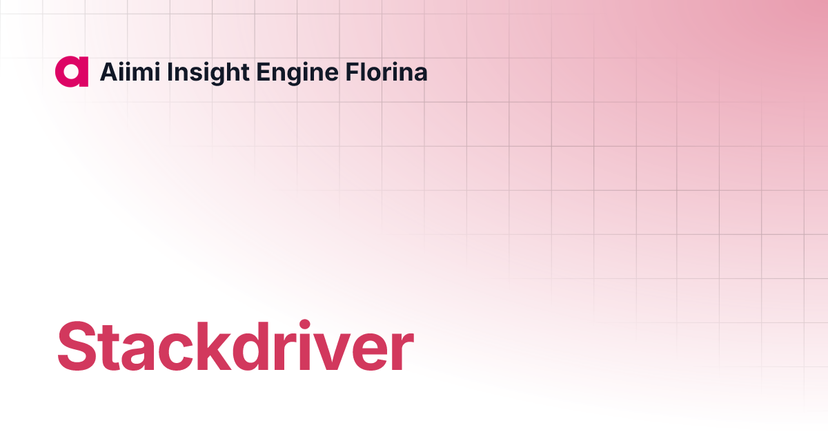 Stackdriver | Aiimi Insight Engine Florina