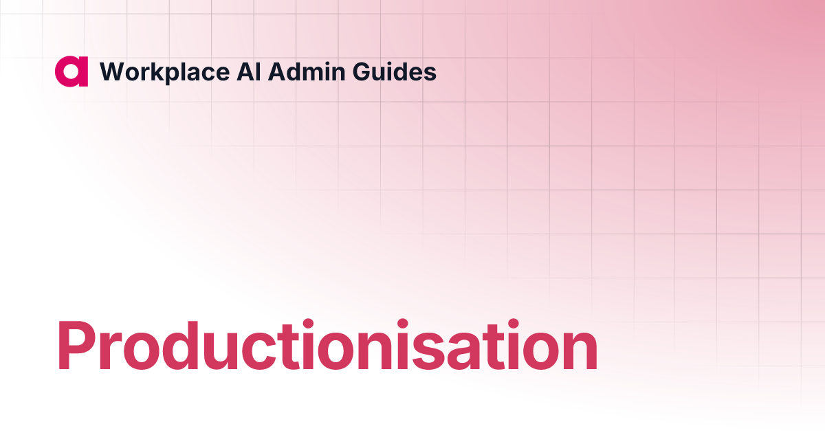 Productionisation | Aiimi Insight Engine