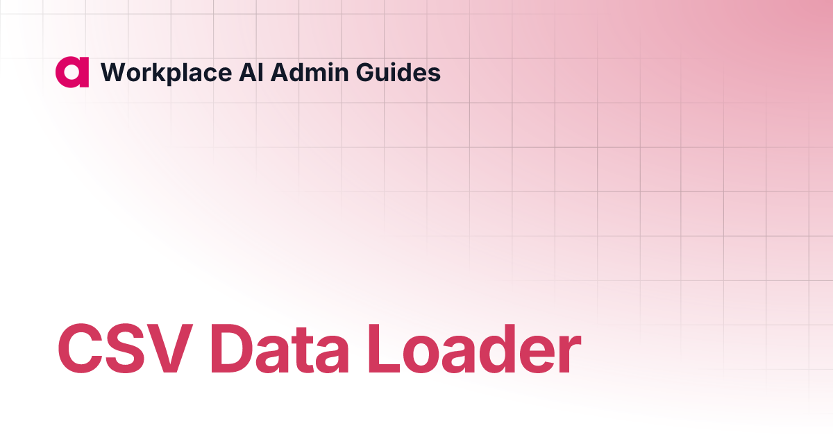 CSV Data Loader | Aiimi Insight Engine