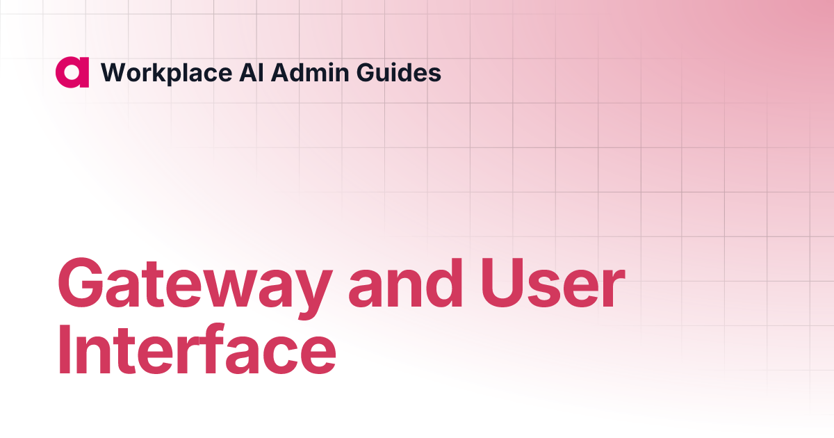 Gateway and User Interface | Aiimi Insight Engine