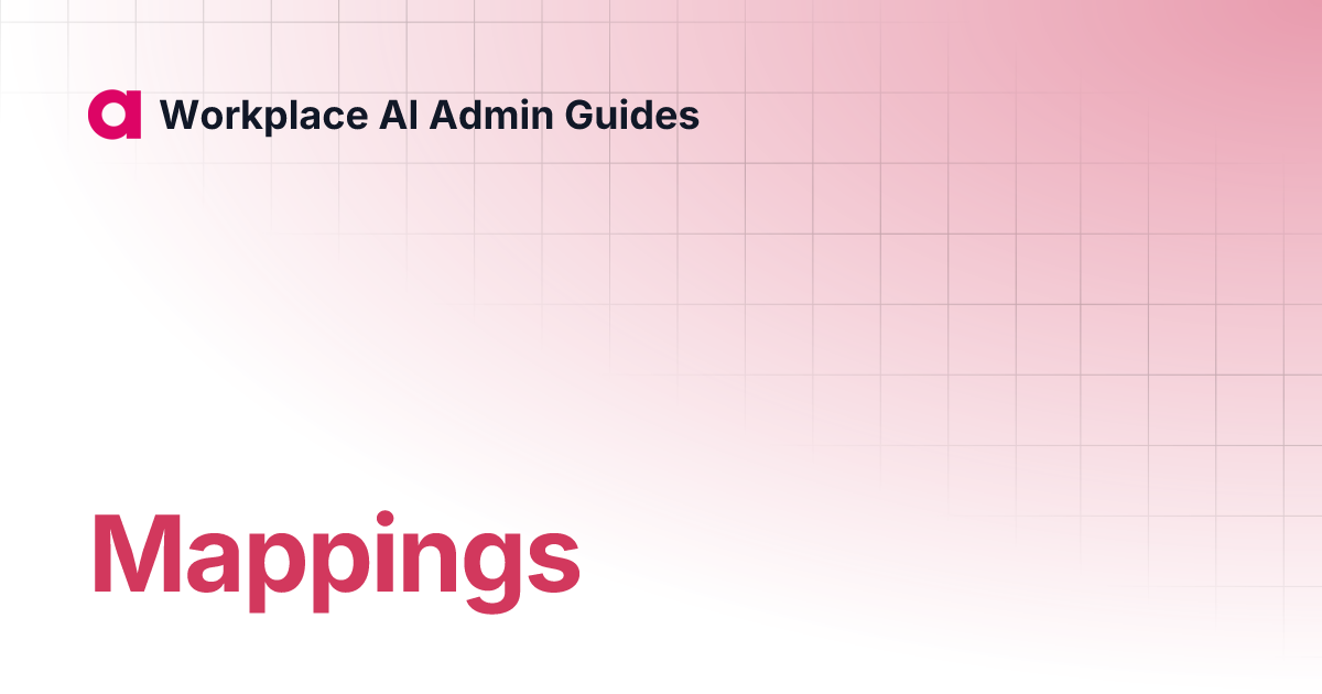 Mappings | Aiimi Insight Engine